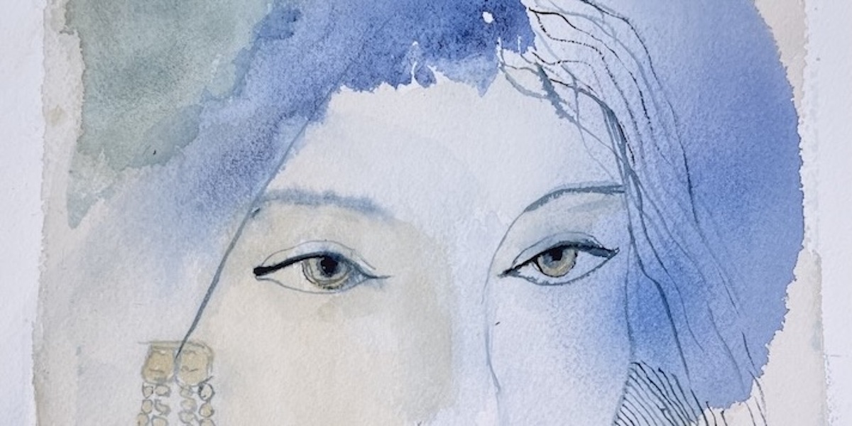 Akvarel som jeg oplever det. - ANNETTE HOFF-JESSEN